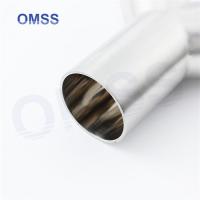 China Metric Sanitary Fittings 316l Food Grade Stainless Steel Pipe Fitting Y Type Tee Pipe Fitting for sale