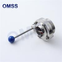 China SS304 316L Butterfly Valve Weld Threaded Check Valve With Pulling Handle for sale
