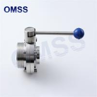 China SS304 316L Butterfly Valve Weld Threaded Check Valve With Pulling Handle for sale