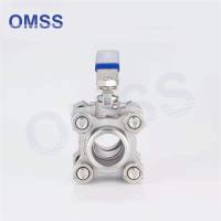 China 3PC 	Ball Valve 2inch Stainless Steel Sanitary Globe Valve Stainless Steel 316 for sale