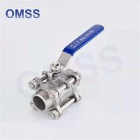 China 3PC 	Ball Valve 2inch Stainless Steel Sanitary Globe Valve Stainless Steel 316 for sale