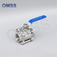 China 3PC 	Ball Valve 2inch Stainless Steel Sanitary Globe Valve Stainless Steel 316 for sale