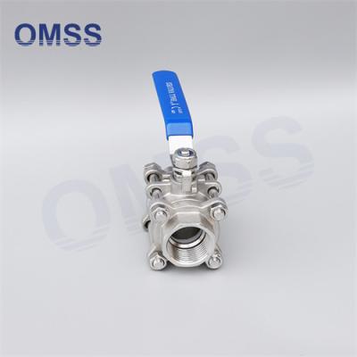China 3PC 	Ball Valve 2inch Stainless Steel Sanitary Globe Valve Stainless Steel 316 for sale