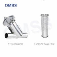 China DN20-DN200 Sanitary Filter SS316 Stainless Steel Welded Angle Type Strainer Winding Metal Filter for sale