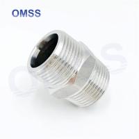 China 304 Stainless Steel Hex Nipple Male Female Elbow Industrial Pipe Fittings Hexagon Nipple for sale