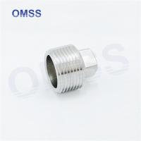 China Stainless Steel Screwed Pipe Fittings 304 Square Hexagon Male Threaded Pipe Connector Plug for sale