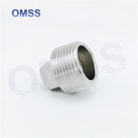 China Stainless Steel Screwed Pipe Fittings 304 Square Hexagon Male Threaded Pipe Connector Plug for sale