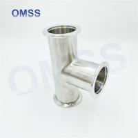 China Stainless Steel Sanitary Fittings 304 Stainless Steel Tee 7MP Pipe Clamp Tee for sale