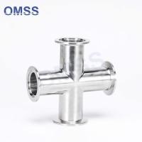 China Vacuum Fittings KF Equal Cross 4-Way Adaptor Semiconductor Accessory KF25 Cross KF40 Stainless Steel SS304 SS316L KF Fla for sale