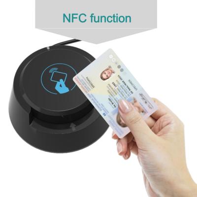 China NFC300 Smart Card Reader 90×90×40mm with Contact & Contactless NFC for Carte Vitale and Secure Authentication for sale