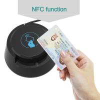 China NFC300 Smart Card Reader 90×90×40mm with Contact & Contactless NFC for Carte Vitale and Secure Authentication for sale