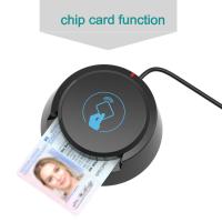 China NFC300 Smart Card Reader 90×90×40mm with Contact & Contactless NFC for Carte Vitale and Secure Authentication for sale