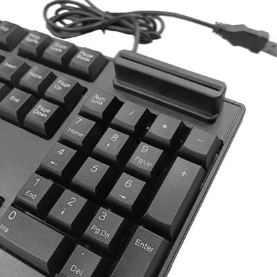 China Desktop Computer Keyboard with EID Smart Card Reader for European Countries - USB 2.0/3.0 Compatible European Layout for sale