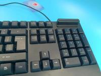 China Custom ABS Gaming Keyboard with Smart Card Reader - Mechanical Keys USB 2.0/3.0 Compatible for sale