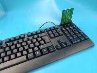 China USB Keyboard with Integrated Smart Card Reader - 104-Key QWERTY Layout for Secure Authentication Systems for sale