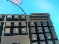 China Low Profile Smart Card USB Keyboard with Integrated Reader - USB 2.0 Interface and Compact Design for sale