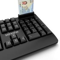 China Professional Keyboard with Integrated Smart Card Reader - USB 2.0 Interface, 450mm Standard Layout for Secure Authentication Systems for sale