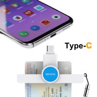 China SENONE SCR-308-TypeC Smart Card Reader 51×21×16mm with 100,000 Cycle Durability and USB 2.0 12Mbps Speed for sale
