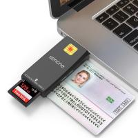 China WS-SCR311 USB Smart Card Reader with SD/Micro SD Slots, 66.3×64.3×18.8mm Compact Design for Hotel Key Systems for sale