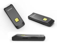 China WS-SCR311 USB Smart Card Reader with SD/Micro SD Slots, 66.3×64.3×18.8mm Compact Design for Hotel Key Systems for sale