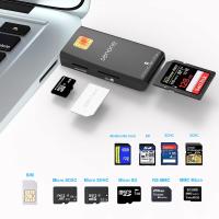 China WS-SCR311 Multi-Card Reader with Bluetooth Support - 66.3×64.3×18.8mm ABS Housing, 640 kbps Speed, 100K Cycle Durability for sale