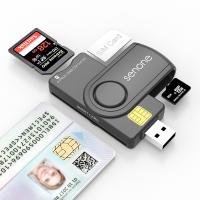 China WS-SCR310 USB Smart Card Reader with 640 kbps Speed and 100,000 Cycle Durability for SD, SIM, and Identity Cards for sale