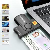 China WS-SCR310 USB Smart Card Reader with 640 kbps Speed and 100,000 Cycle Durability for SD, SIM, and Identity Cards for sale
