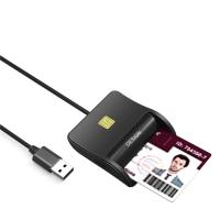 China USB 2.0 Smart Card Reader Writer with 12Mbps Speed and 47.24-inch Cable for ISO 7816 Standards for sale