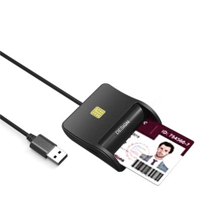China USB 2.0 Smart Card Reader Writer with 12Mbps Speed and 47.24-inch Cable for ISO 7816 Standards for sale