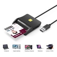 China USB 2.0 Smart Card Reader Writer with 12Mbps Speed and 47.24-inch Cable for ISO 7816 Standards for sale