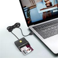 China USB 2.0 Smart Card Reader Writer with 12Mbps Speed and 47.24-inch Cable for ISO 7816 Standards for sale