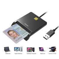 China USB Smart Card Reader with 12Mbps Speed, 100K Cycle Durability for 5V/3V/1.8V Cards for sale