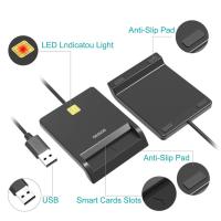China Custom Square Card Reader Device with 12Mbps USB 2.0, 47.24-inch Cable & 100K Cycle Durability for sale
