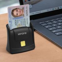 China SCR-307 USB Smart Card Reader 64x64x45mm with 12Mbps Speed for Access Control Systems for sale
