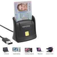 China SCR-307 USB Smart Card Reader 64x64x45mm with 12Mbps Speed for Access Control Systems for sale
