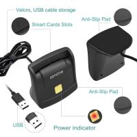 China SCR-307 USB Smart Card Reader 64x64x45mm with 12Mbps Speed for Access Control Systems for sale