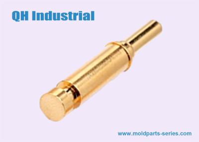 China Spring Loaded Pin,Low Height Current Rate Contact Pin ,1uin 2uin 3uin 5uin Gold Plated Spring Loaded Probe Pin for sale