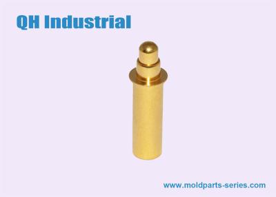 China OEM 1mm 2mm 10uin 12uin 14uin Gold Plated 2.54mm Pitch Brass Single Head Micro Pogo Pin For Smart Phone Magnetic Charger for sale