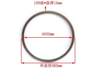 China 4-05102 Flywheel Ring Gear Assembly For YN490 for sale