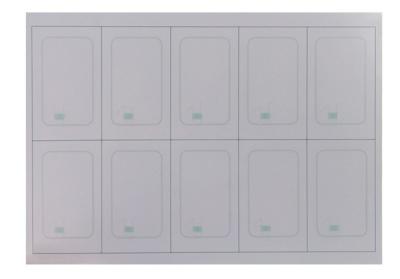 China PET UHF RFID Inlay 890 - 960Mhz Customized White Color For Retail Apparel for sale