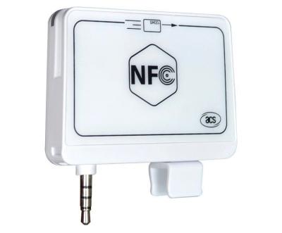 China Mini Portable RFID Card Reader NFC Contactless White Color Lightweight for sale