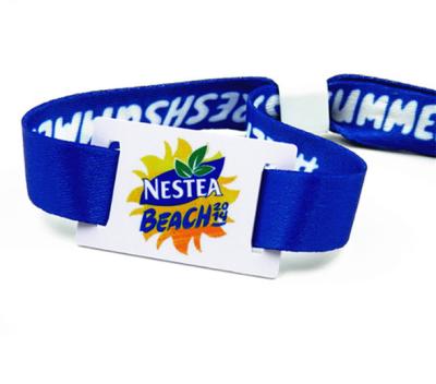 China Cheap Factory Price Nfc Elastic Stretch Rfid Chip Wristband Lf Hf Waterproof For Hospitals Hotels And Event for sale