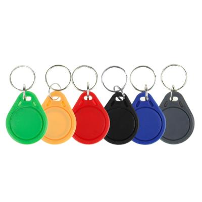 China 13.56 MHz Customized HF NFC Waterproof Special Offer Access Control Printable ABS RFID Key Fob Tag Keychain for sale
