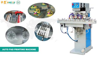 China 4 Color Automatic Pad Printing Machine For Pen barrels 6000pcs/hr for sale