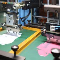 China Semi Automatic 1-2 Colors Screen Printing Machine For Slightly Conical Shape Products for sale