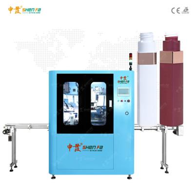 China SF-MH210B Servo Automatic Hot Stamping Machine for Square Cosmetic Bottles 45 pcs/min Speed 1350x1100x1800mm Size for sale