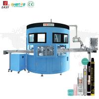 China SF-ARP312 Three Color Screen Printing Machine for Cosmetic Pen Barrels 8-25mm Diameter 60pcs/min Speed for sale