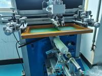 China Semi-Automatic Screen Printing Machine  for Round Oval Flat Bottles for sale