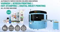 China Auto 1-7 Colors Tube Screen Printing Machine With High Productivity With QC Inspection for sale