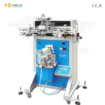 China SF-250 Semi Automatic Screen Printing Machine for Cylindrical Conical Bottles φ70×180mm 36 Pcs/Min for sale